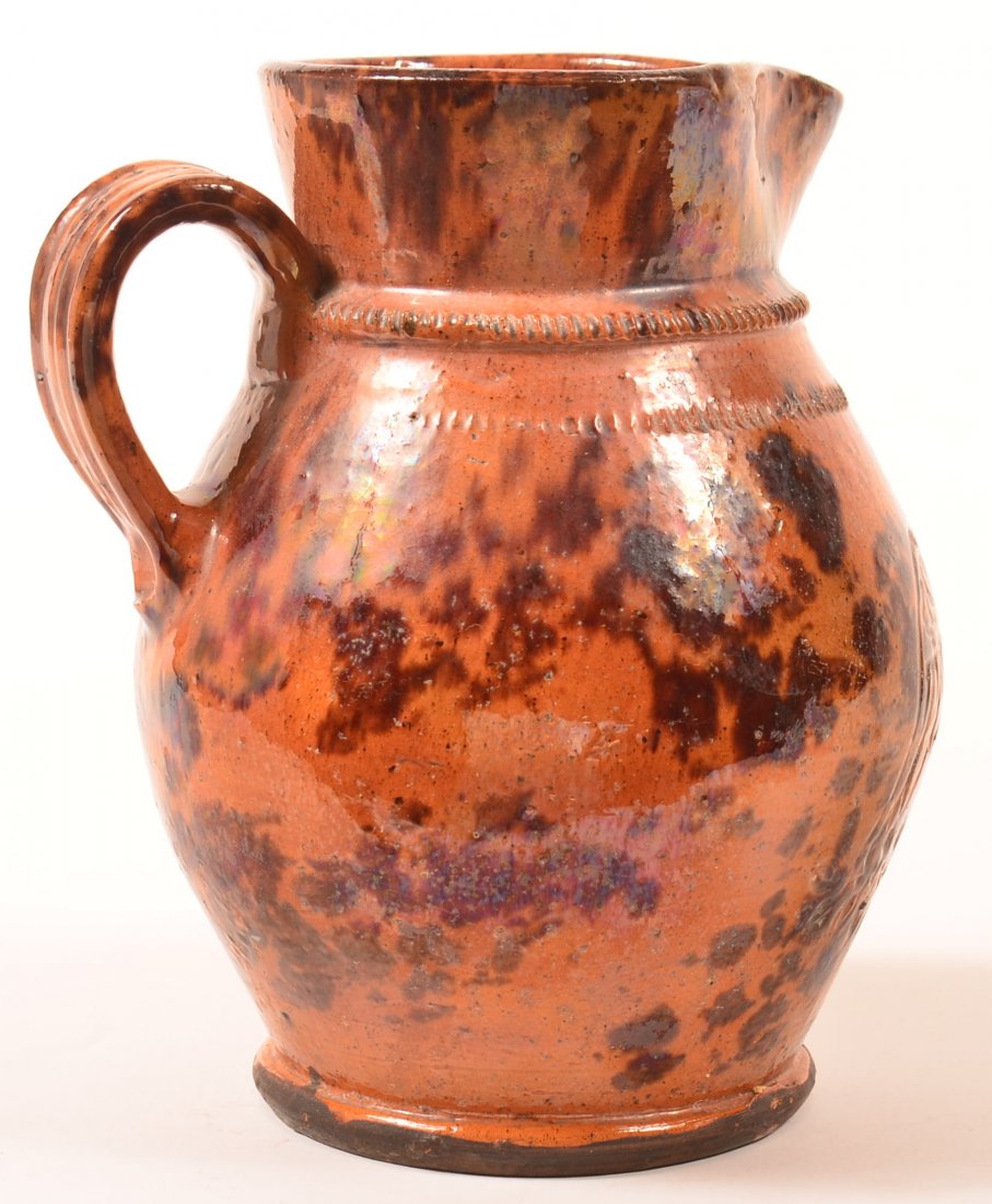 Medinger Pottery Redware Pitcher with Eagle. - May 16, 2015 | Conestoga ...