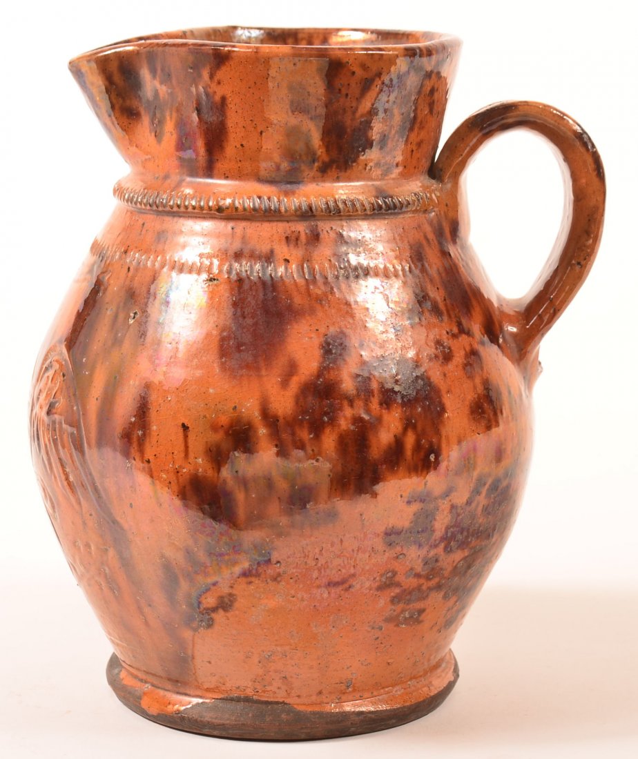 Medinger Pottery Redware Pitcher with Eagle. - May 16, 2015 | Conestoga ...