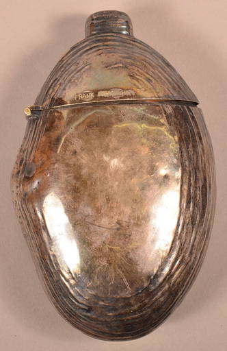 Silverplate Clam Shell Form Flask. - May 16, 2015 | Conestoga Auction ...