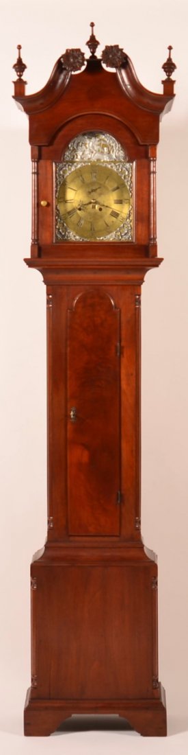 George Hoff Chippendale Tall Case Clock.