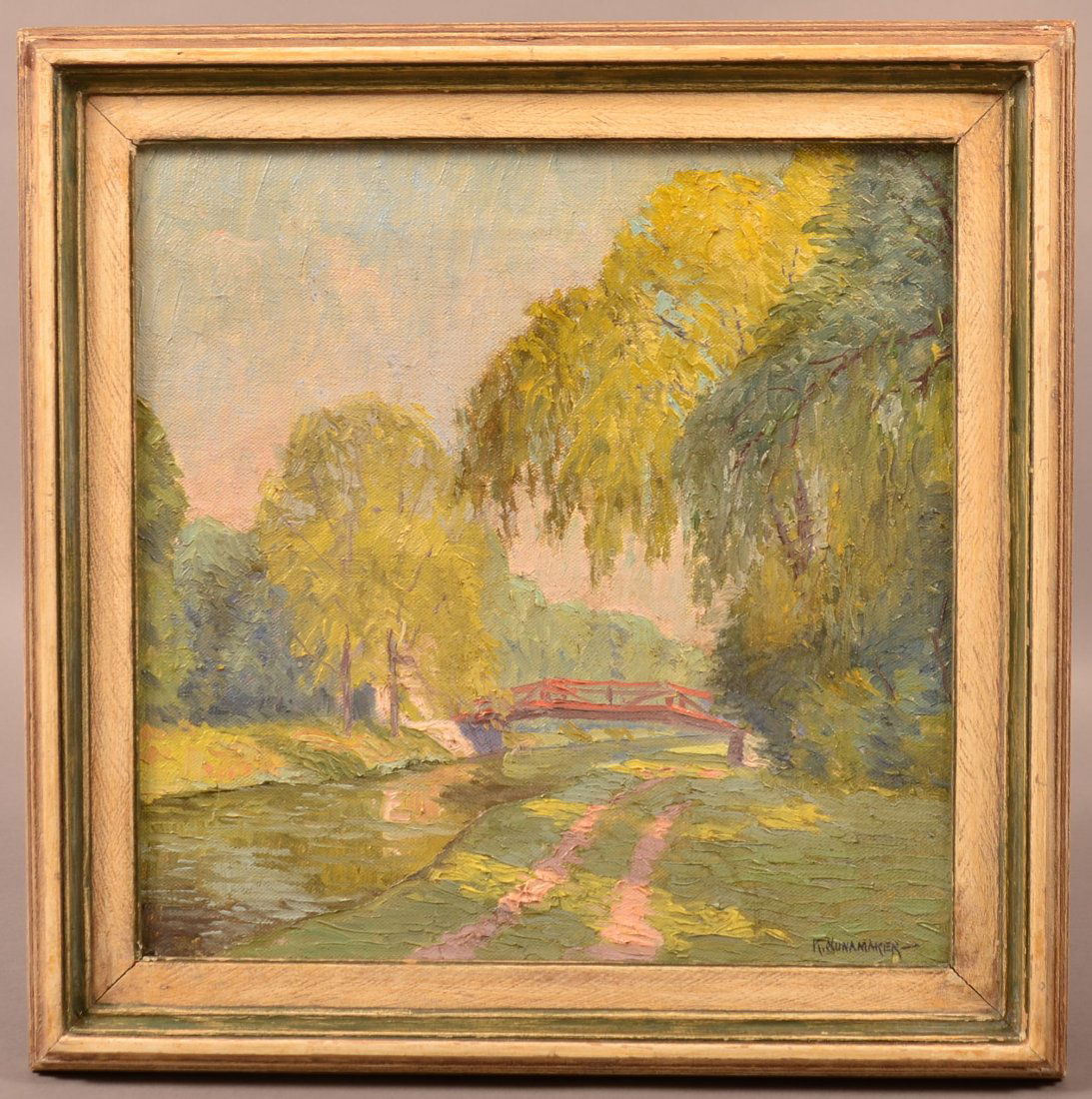 K. Nunamaker Oil on Canvas Painting.