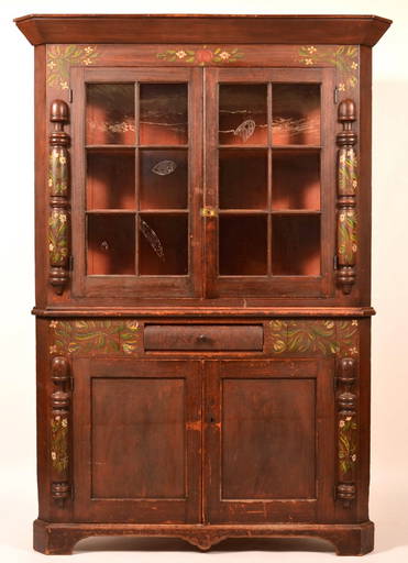 Corner Cupboard Attributed To John Rupp.