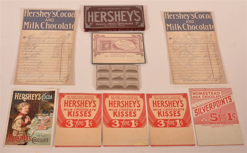 Lot Of Early 1900s Hershey Chocolate Advertising