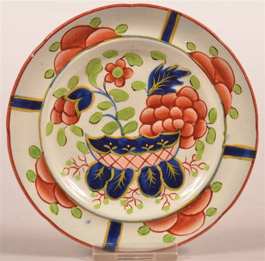 Gaudy Dutch War Bonnet Cup Plate.