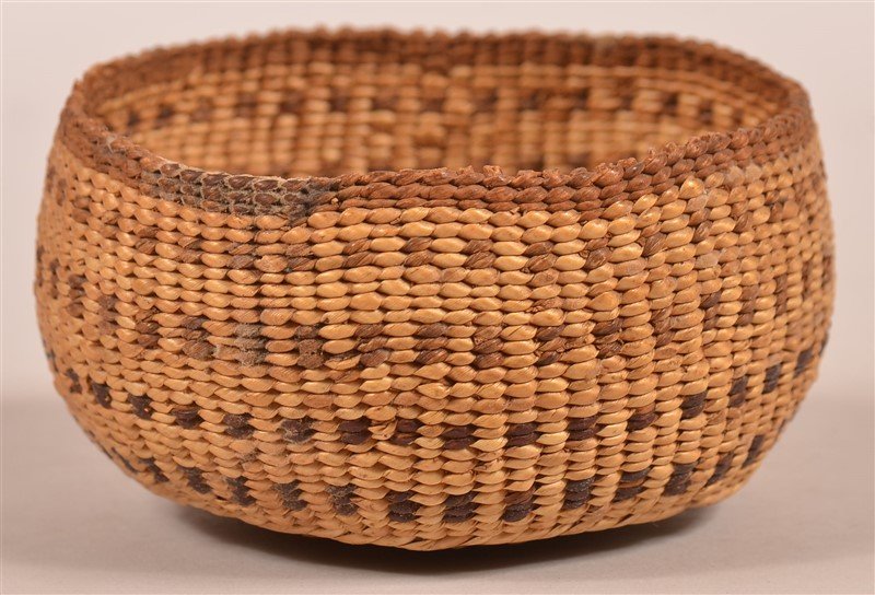 Antique Northern California Indian Made Basket.