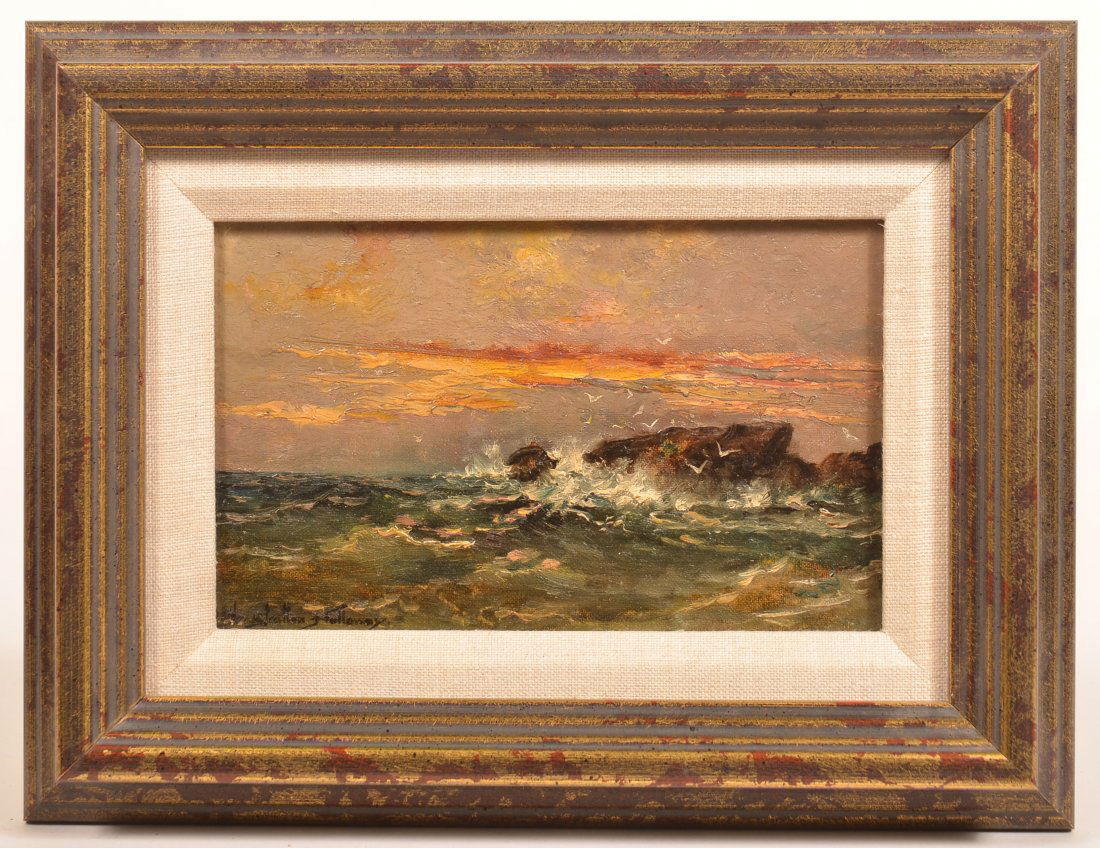 Edward Stratton Holloway Seascape Painting.