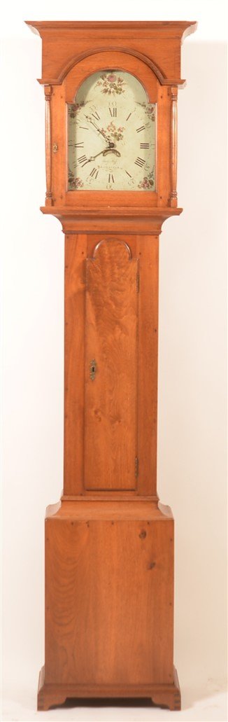 George Hoff, Lancaster Flat Top Tall Case Clock.
