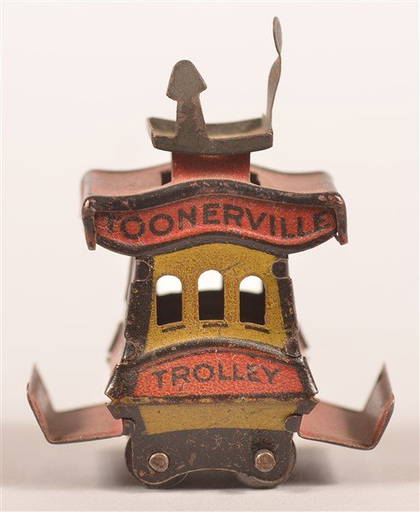 Toonerville Trolley Cracker Jack Tin Lithograph Penny