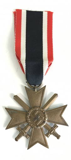 Original Nazi Wwii Merit Medal Maltes Cross W/ribbon