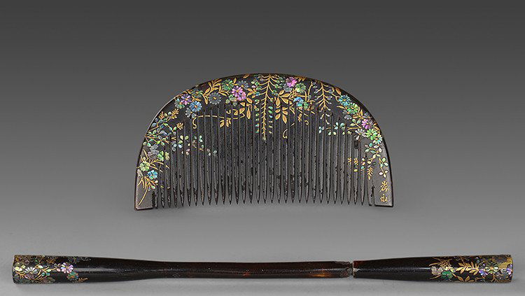 Fine Old Chinese Lacquered Comb