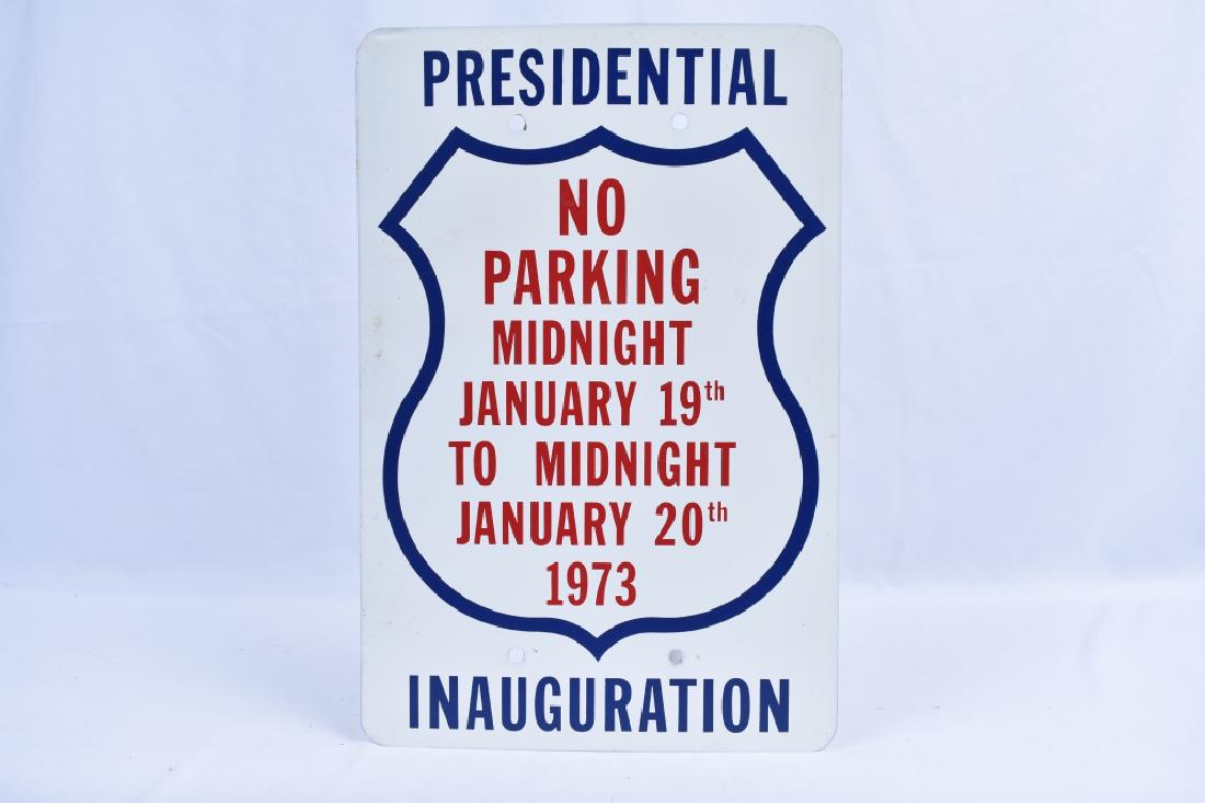 President Nixon Inauguration No Parking Sign