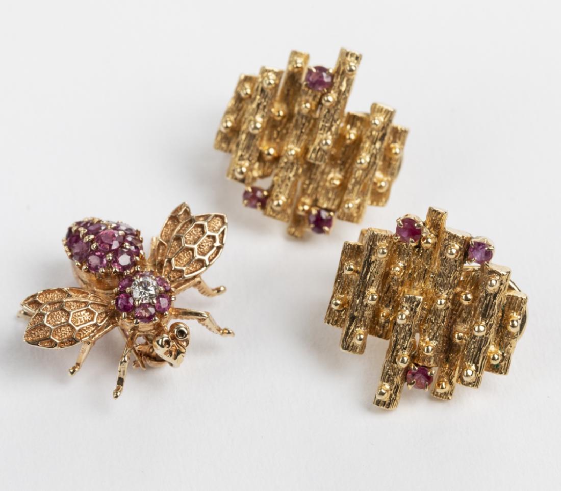 A collection of ruby, diamond, 14k jewelry items - Oct 21, 2018 | Fine ...