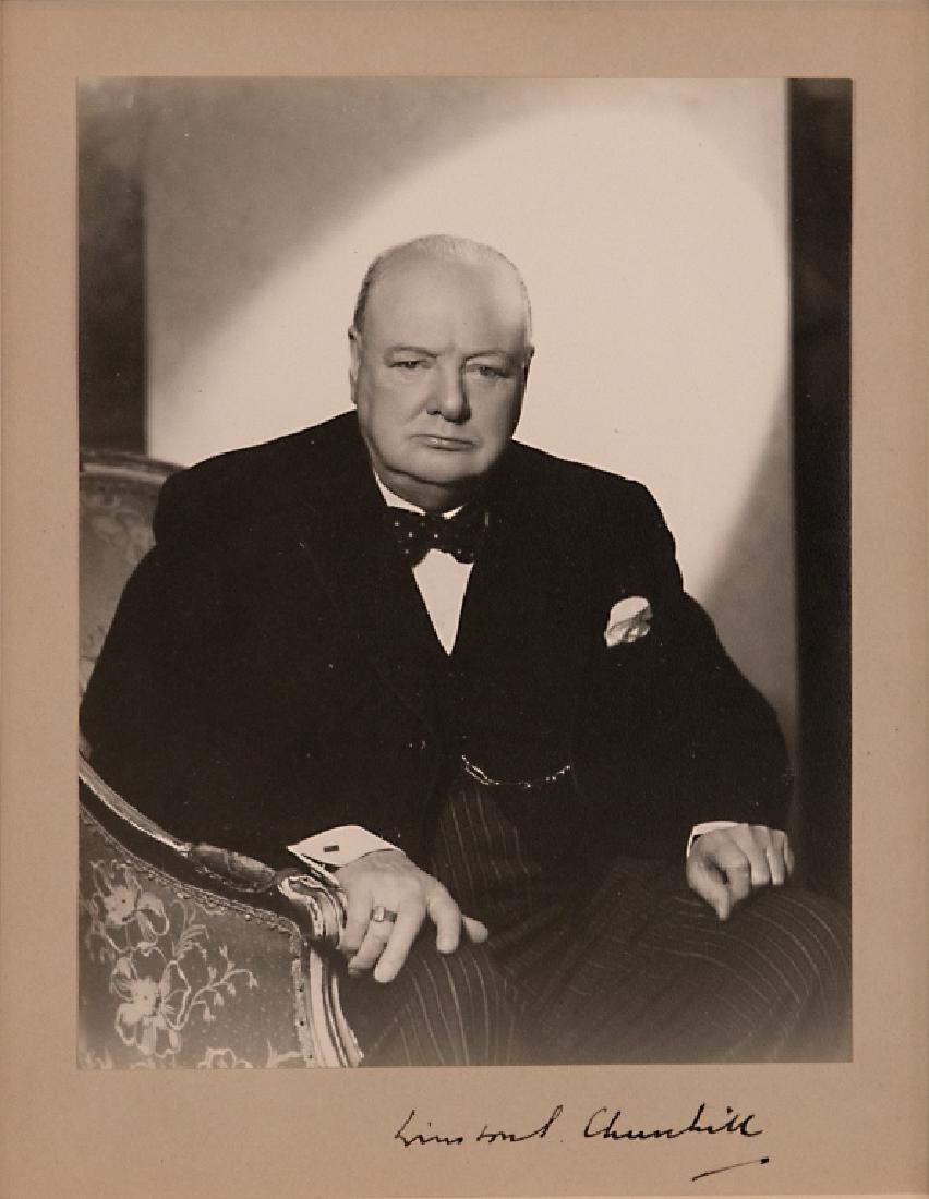 A Winston Churchill autograph