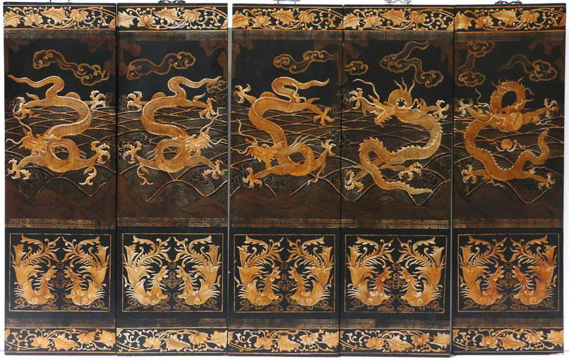 Six Chinese Wall Panels