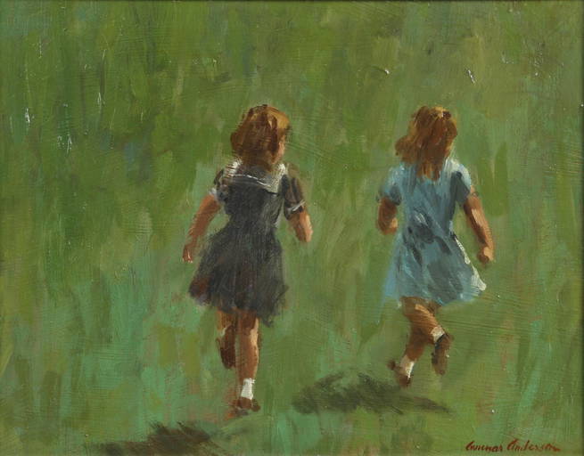 Gunnar Anderson (californian B. 1927) Oil Painting