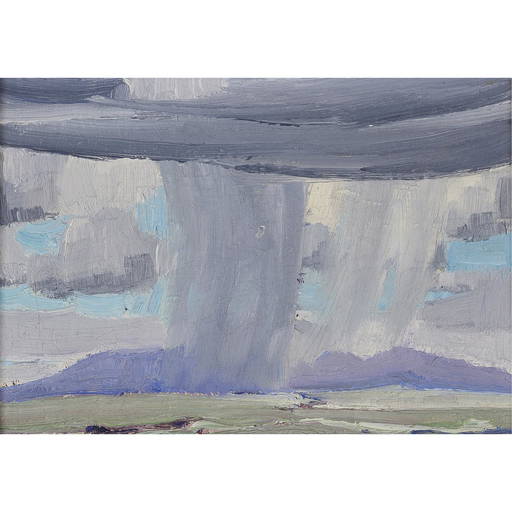 M.w. Batchelor (american 20th Century) Rain, Taos, New
