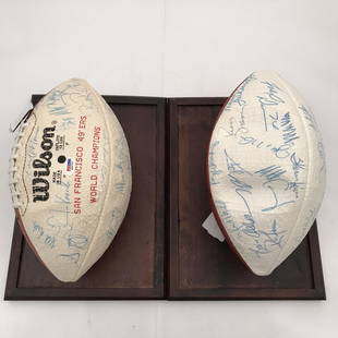 Joe Montana Jerry Rice Signed Autographed Football Sb Xxiv 49ers Psa