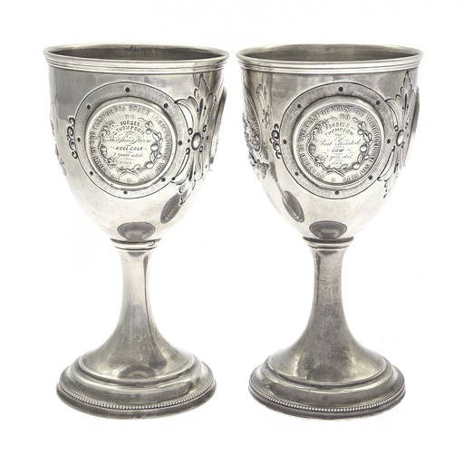 J.w. Tucker Coin Silver Premium Cups/trophies