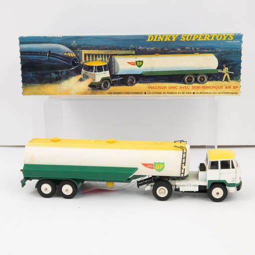 French Dinky 887 Tracteur Unic Air Bp Tanker, Yellow And White With ...