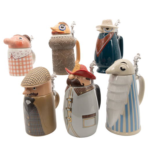 Six Schultz & Dooley Character Steins