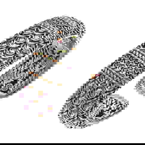 Sterling, 18k, "naga Kick" Cuff Bracelet, John Hardy Auction