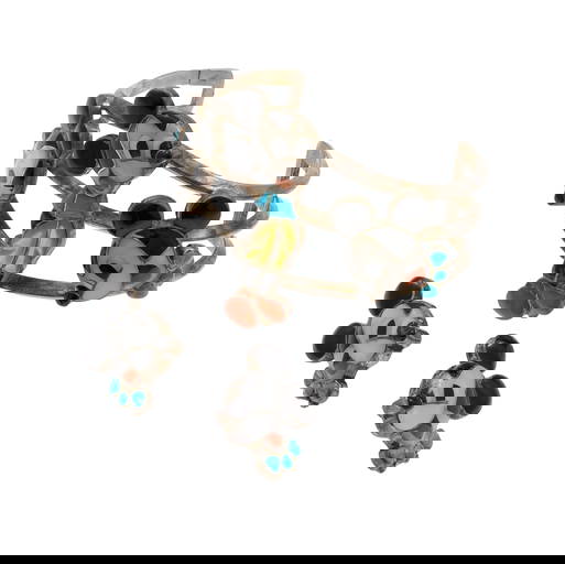 Zuni Mickey Mouse Multi Stone, Sterling Silver Jewelry Suite, Veronica ...