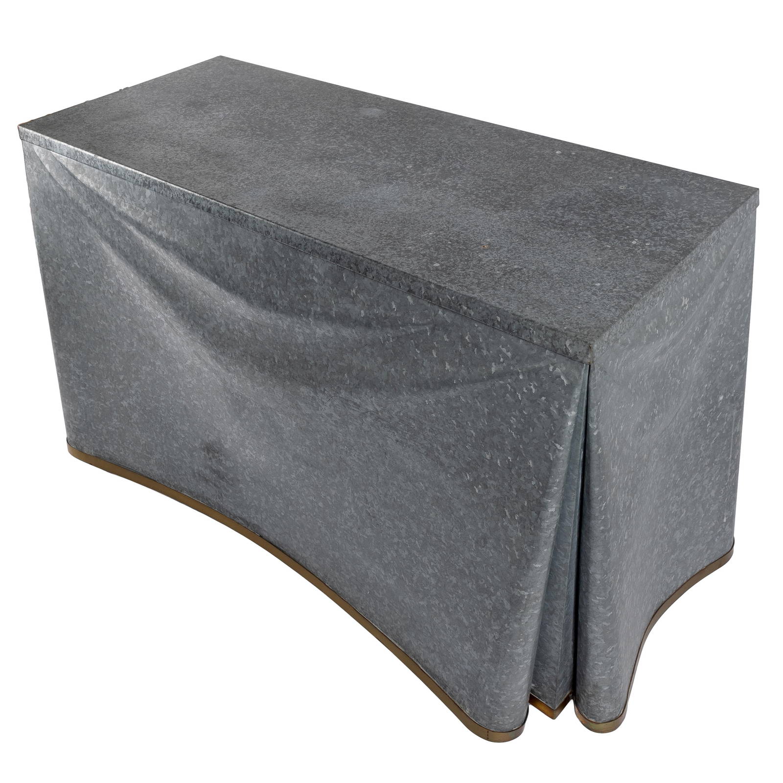 John Dickinson Style Galvanized Metal Table Auction