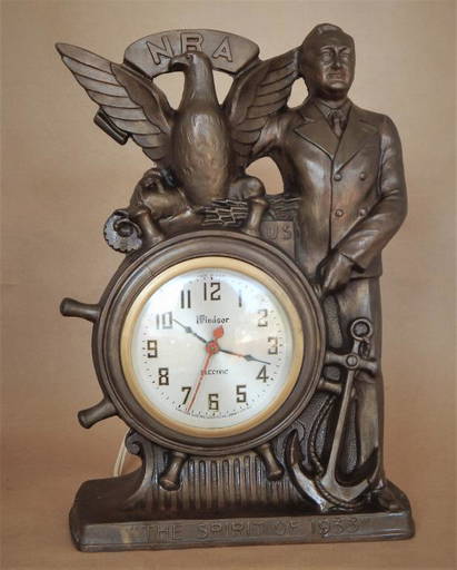 Nra "the Spirit Of 1933" Windsor Electric Clock
