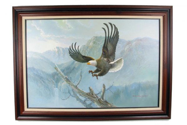 M.p. Elliott (florida, 20th Century) Oil On Canvas