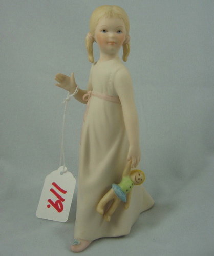 Cybis Porcelain Figurine, "wendy", Young Girl Sta
