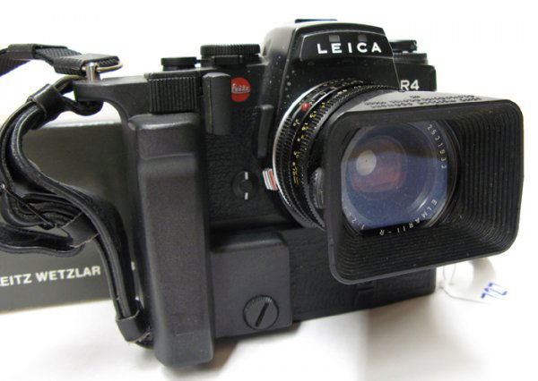 Leica R 4 Camera With Motor Drive, Black Body, Le