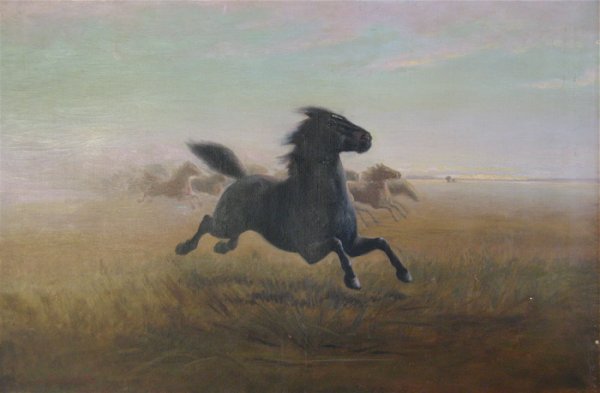 78: LOU BURKE OIL ON CANVAS