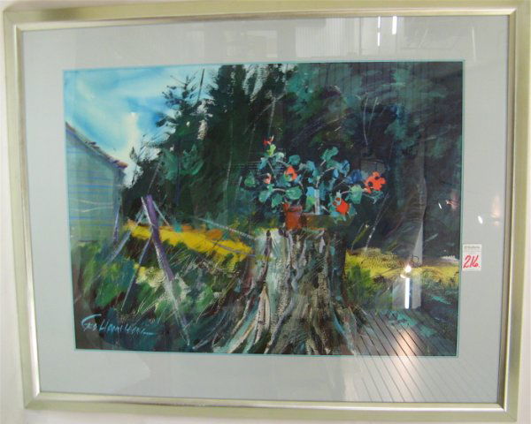 George Hamilton Watercolor On Paper (seattle, Was