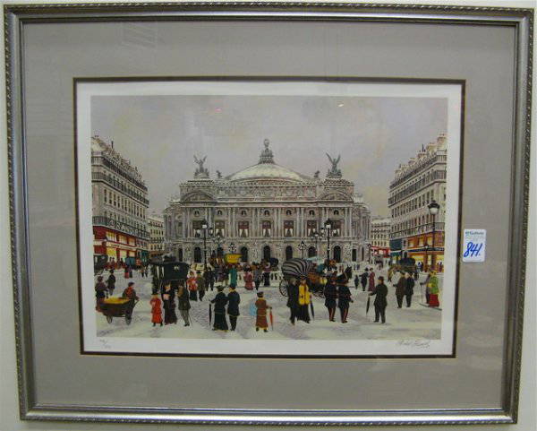 Michel Hermel Serigraph (french, Born 1934) Titl