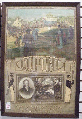 A Dupont Advertising Color Lithograph, The Upper Pa