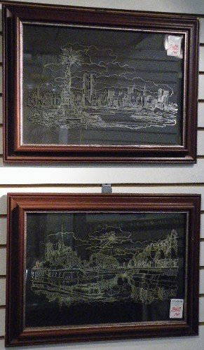 William Ressler, Four Sterling Silver Silhouettes