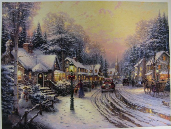 452: THOMAS KINKADE COLOR LITHOGRAPH (American, born 1