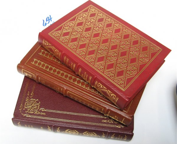 653: A GROUP OF 20 FRANKLIN MINT LEATHER BOUND BOOKS, g