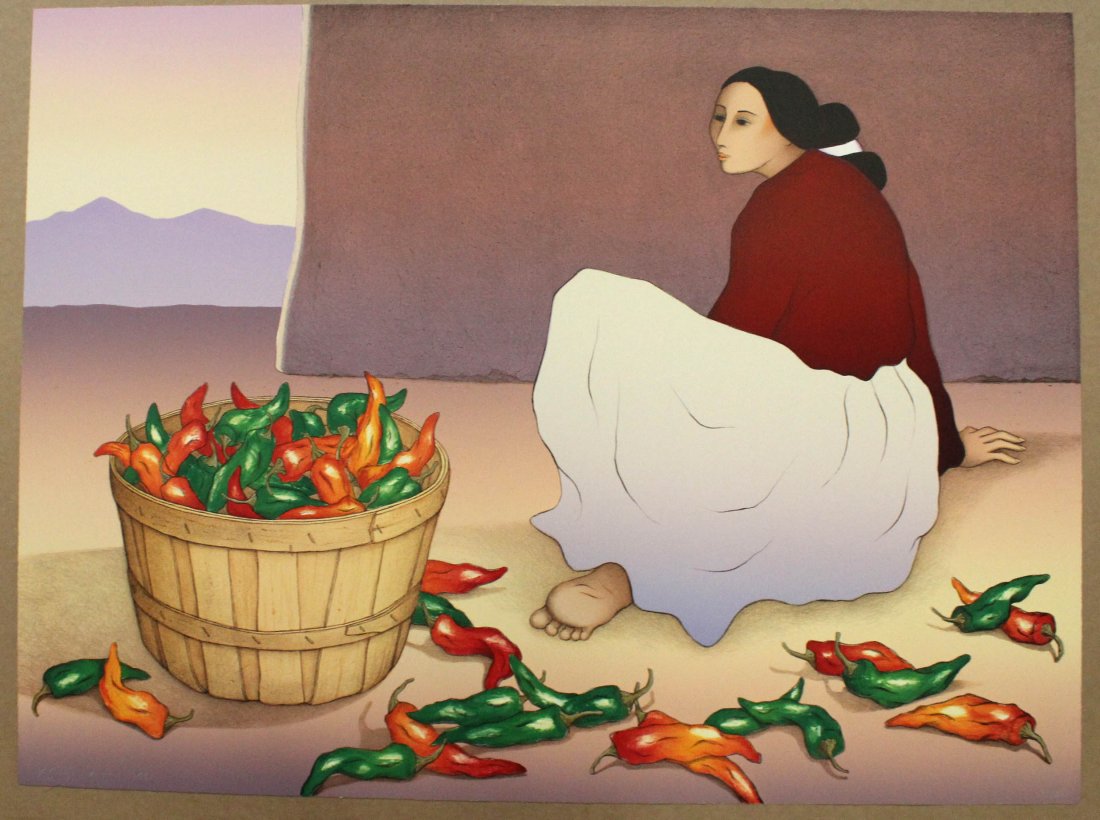 R.C. Gorman "Chili Picker"