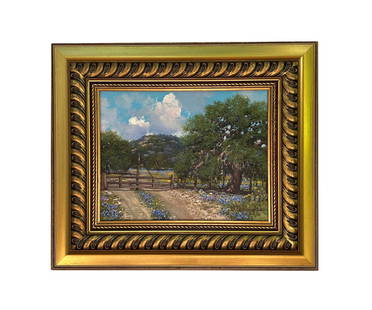 William Slaughter Texas Landscape Painting