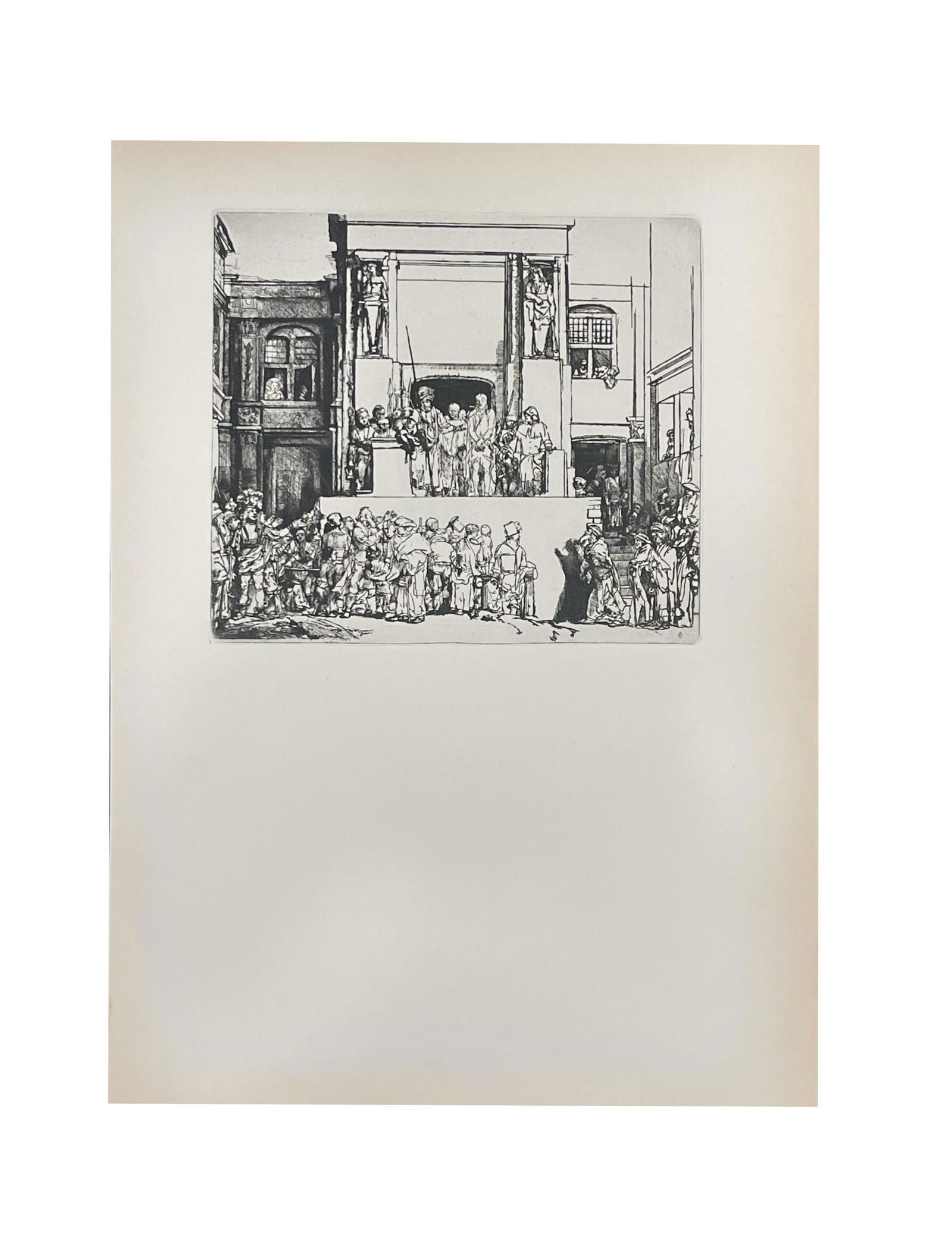 Buy Antique Etching - Mystery Atist | Coral Gables Auction in FL