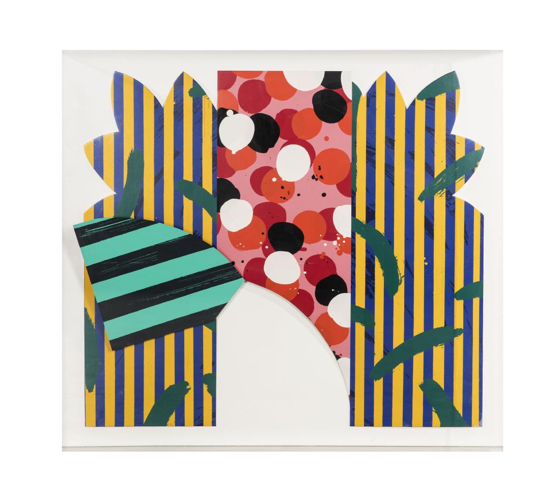 Jay Phillips, screenprint, Bel-Air Gate, 1981