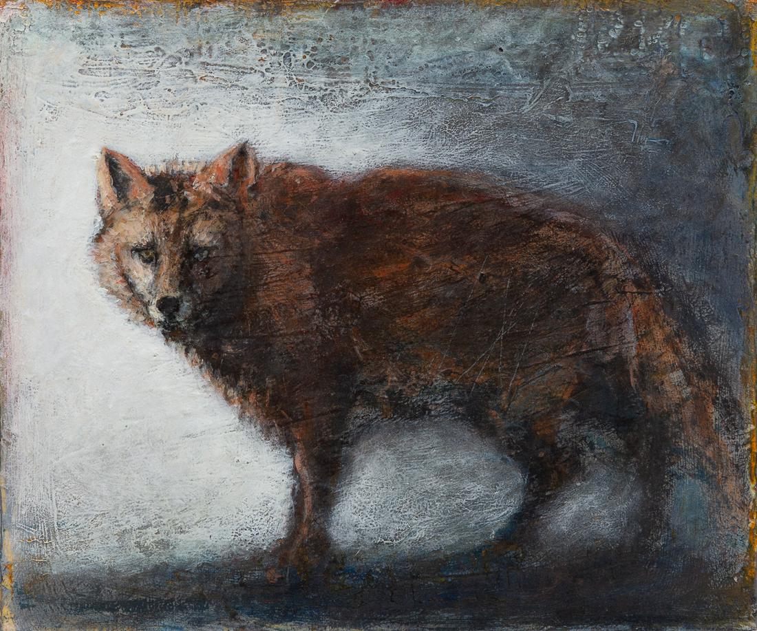 Ed Musante, Red Fox, Pigment And Gesso On Panel - Jan 11, 2020 | Andrew ...