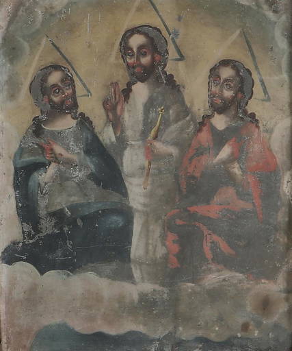 A Spanish Colonial Retablo, 19th Century