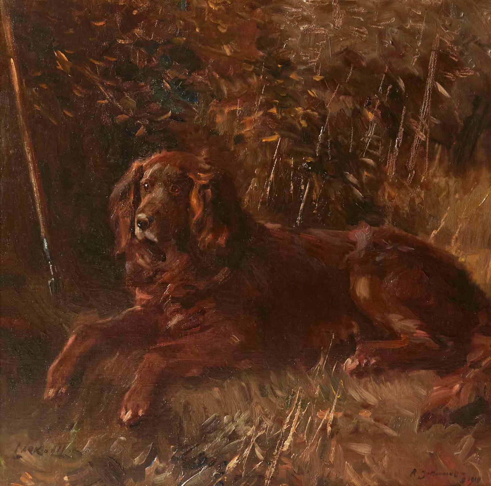 Sir Alfred Munnings, Lark III, an Irish Setter - Oct 10, 2021 | Andrew ...