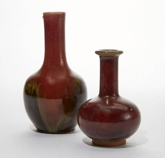 Two Chinese pottery transmutation stick neck vases (#0306) on Sep 21 ...