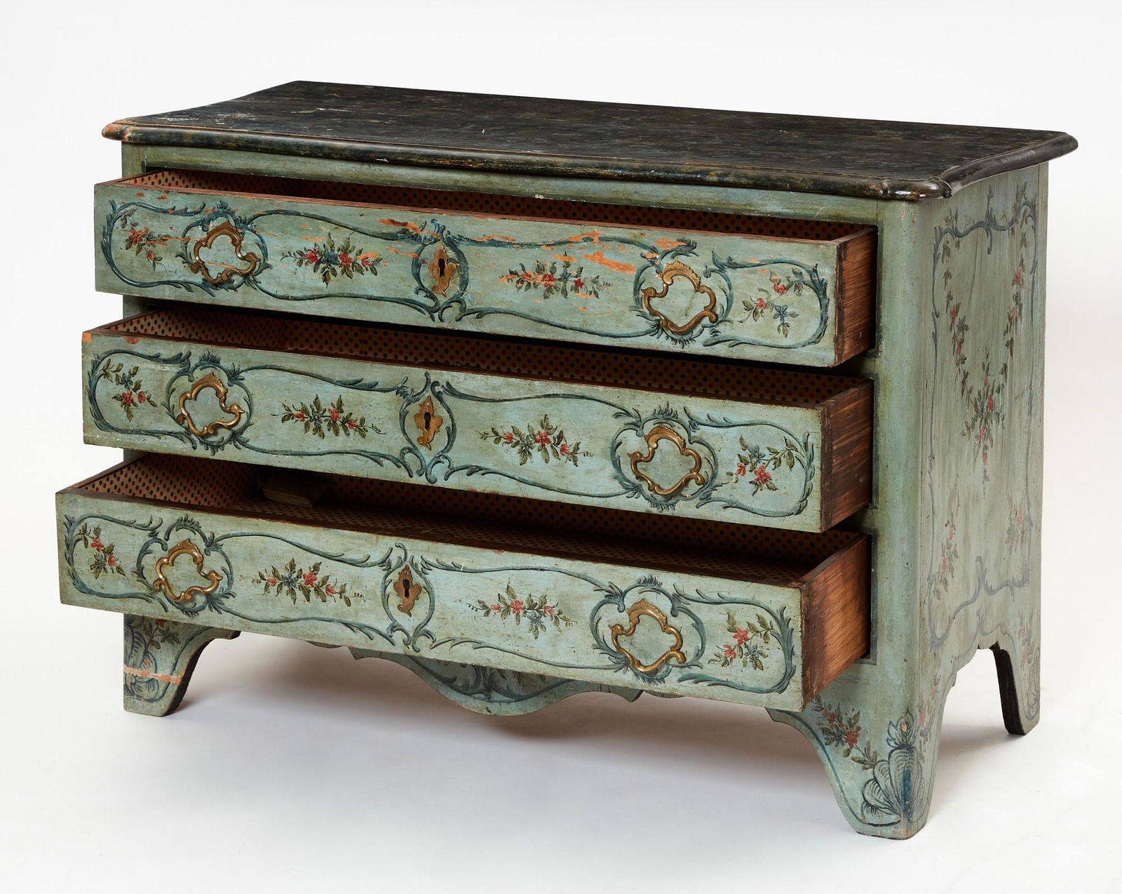 An Italian Rococo Painted Commode Auction