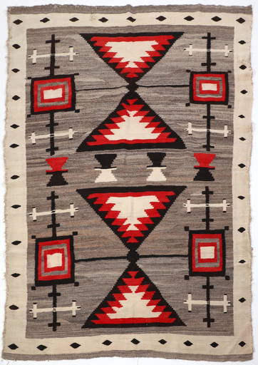 A Native American Woven Rug, Navajo