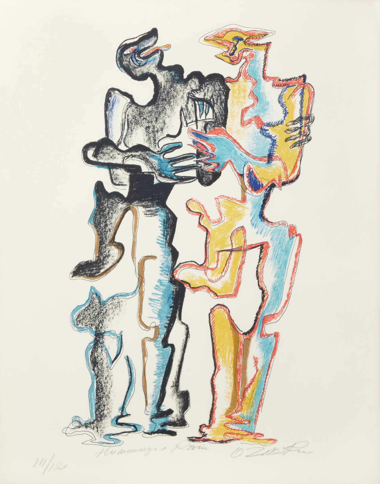 Ossip Zadkine, Hommage A Rodin Auction