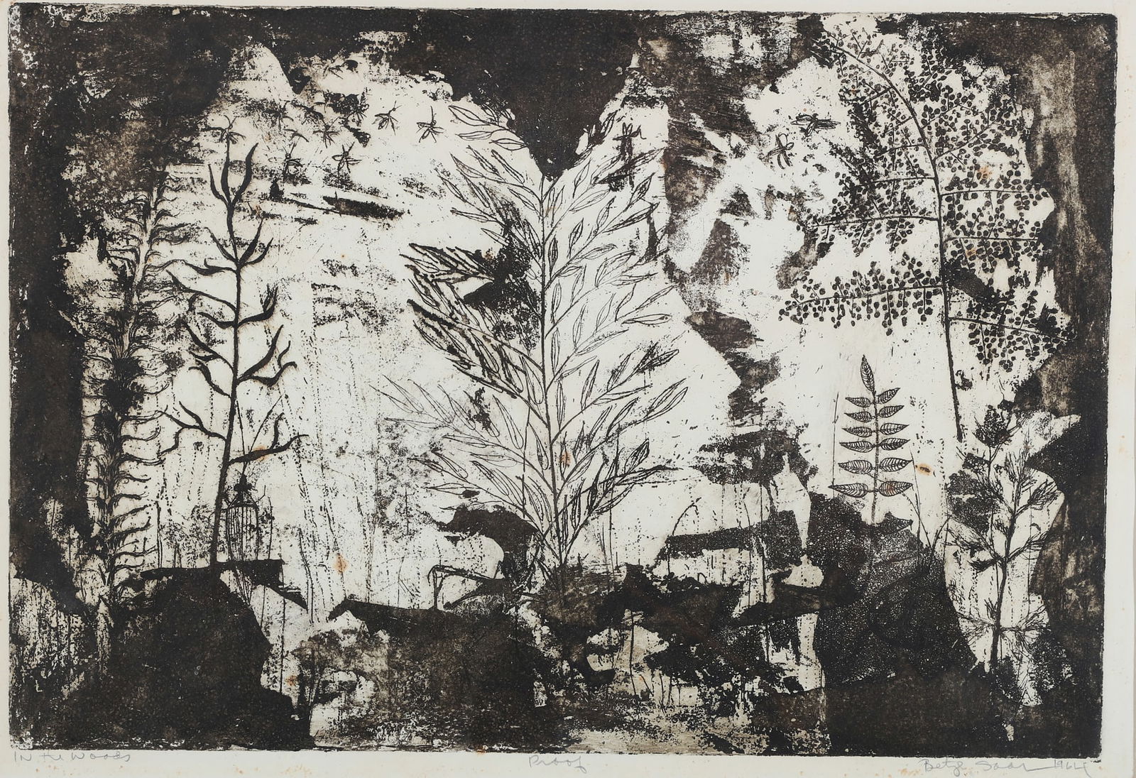 Betye Irene Saar, In The Woods, Etching Auction